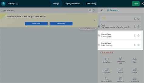Create A Pop Up Flow Scenario SendPulse