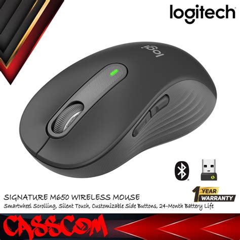 Logitech Signature M Mouse Wireless Bluetooth Silent Lazada Indonesia