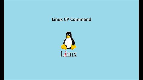Linux Cp Command For Filesdirectory Youtube