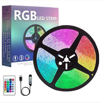 16 4ft USB Bluetooth RGB LED Strip Light 5050 DC 5V APP With Remote Controller Gaming Backlight