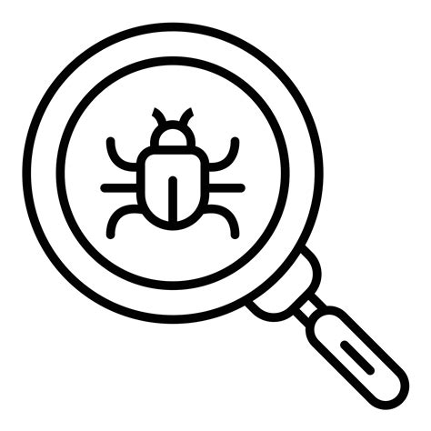 Search Bug Line Icon 7570962 Vector Art At Vecteezy
