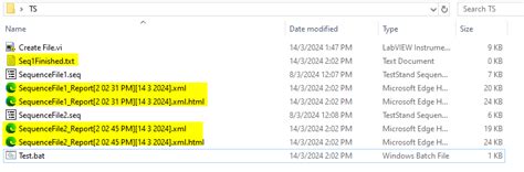 Execute Teststand Sequence One By One Using Batch File Ni
