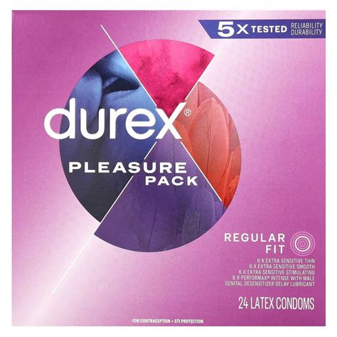 Durex Pleasure Pack Regular Fit 24 Latex Condoms C доставкой с