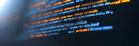 Secure Software Development Code On Computer Screen Stock Illustration