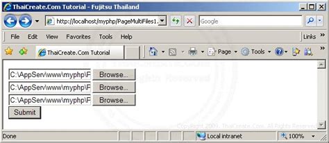 Php Multiple File Field Upload