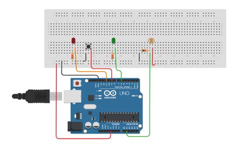 Circuit Design Photoresistor Calibration Button Tinkercad