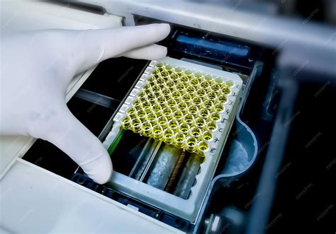 Premium Photo Enzyme Linked Immunosorbent Assay Elisa Plate