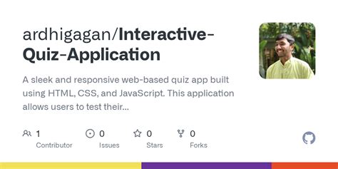 Github Ardhigaganinteractive Quiz Application A Sleek And
