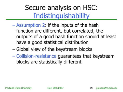Ppt Hsc Building Stream Cipher From Secure Hash Functions Powerpoint