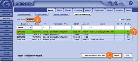 Deleting Batch Transactions