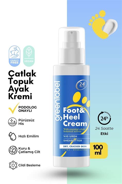 Green Label Ayak Ve Topuk Çatlak Bakım Kremi 10 Üre Shea Butter Içeren