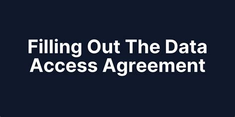 Filling Out The Data Access Agreement St Jude Cloud Docs