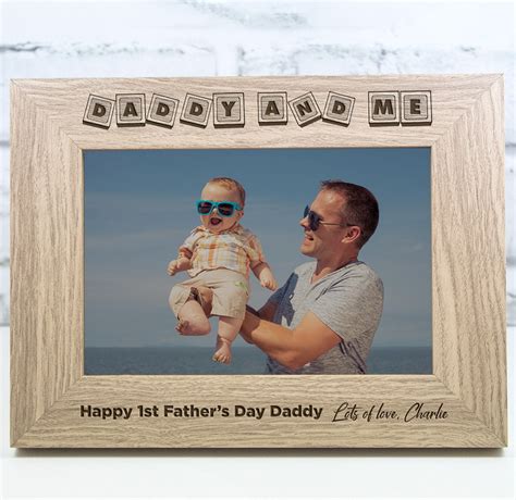 Personalised Engraved Fathers Day Photo Frame Fathers Day Etsy