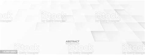 추상 3d 현대 사각형 패턴 배경 흰색과 회색 기하학적 질감 벡터 일러스트레이션 단일 이미지에 대한 스톡 벡터 아트 및 기타 이미지 단일 이미지 추상적인 배경 흰색