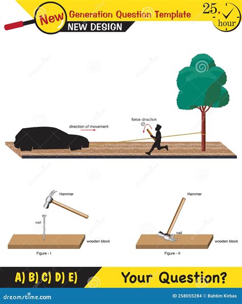 Physics Simple Machines Eps Stock Illustration Illustration Of