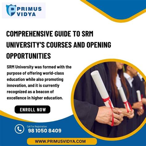Comprehensive Guide To Srm Universitys Courses And Opening Opportunities By Primus Vidya Comprehensive Guide To Srm Universitys Courses And Opening Opportunities By Primus Vidya