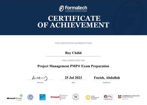 Roy Chdid On Linkedin Pmp Pmptraining Pmpcertification Pmpexam Nextstep Achievement…