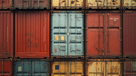 Closeup Of Container Loading And Unloading Process Premium Ai Generated Image