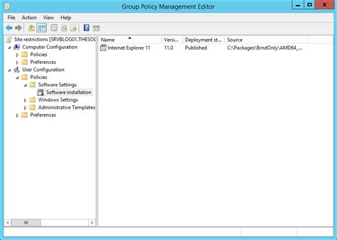 Active Directory Restrict Sites In IE With A Group Policy