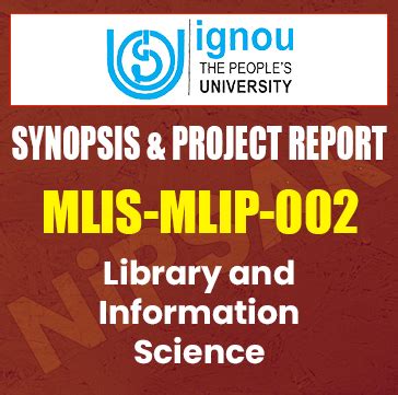 IGNOU Project Report MLIS MLIP Library And Information Science SYNOPSIS REPORT Both