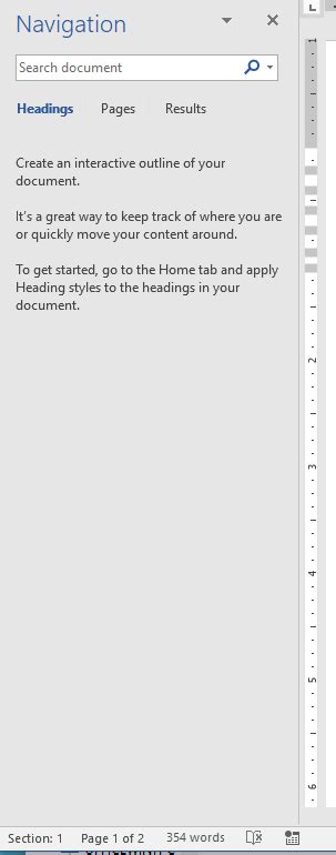Displaying The Navigation Pane When Opening A Document Microsoft Word