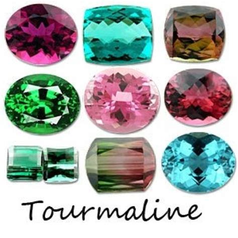 Tourmaline Colors Minerals And Gemstones Gemstones Crystals And