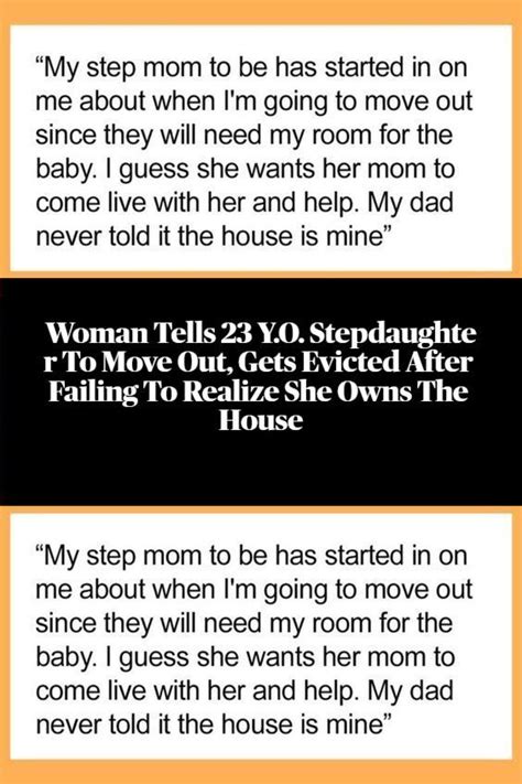 Woman Tells 23 Y O Stepdaughter To Move Out Gets Evicted After Failing
