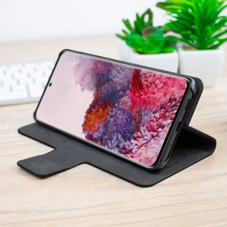 Olixar Samsung Galaxy S Tasche Leder Style Schwarz