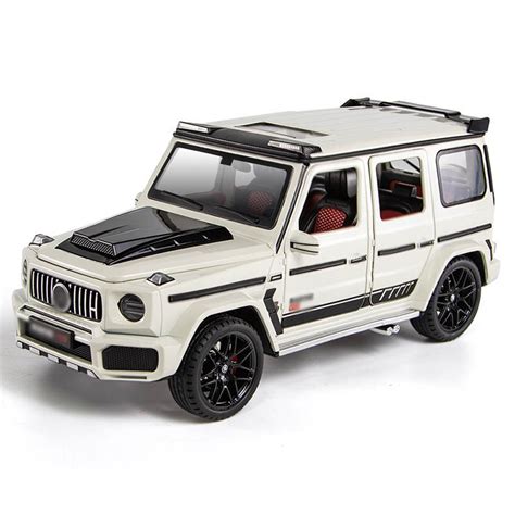 합금 118 Brabus 700 Suv 다이 캐스트 모델 장난감 자동차 시뮬레이션 사운드 라이트 풀 백 오프로드 장난감 차량