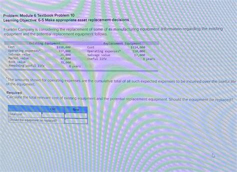 solved problem module 6 textbook problem 10 learning