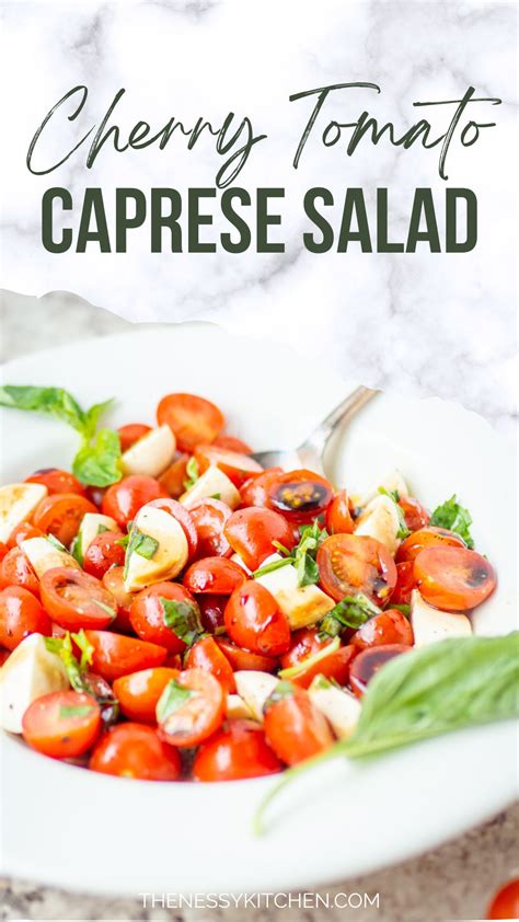 Cherry Tomato Caprese Salad The Nessy Kitchen
