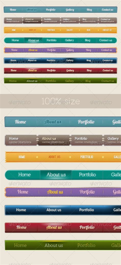 8 Style Navigation Bars Navigation Bar Navigation Bar