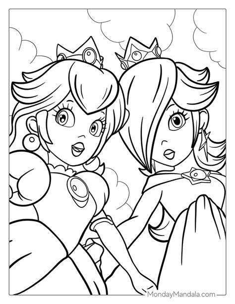 25 Princess Peach Coloring Pages Free Pdf Printables Super Mario Coloring Pages Mario