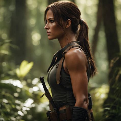 Realistic Lara Croft In Forest By Jossoc22 On Deviantart