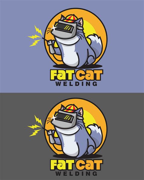 Bold Professional Logo Design For Fat Cat Welding By Dhaibat Design