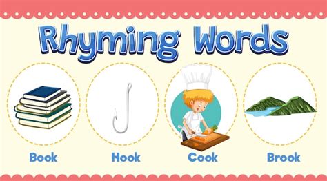 Free Vector Rhyming Words Illustration