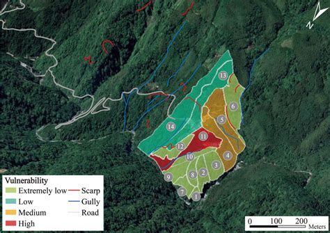 Vulnerability Level Mapping Of Landslide Referring To Units Around The Download Scientific