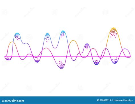 Color Sound Waves Neon Audio Frequencies Electronic Music Graphic Elements Digital Equalizer