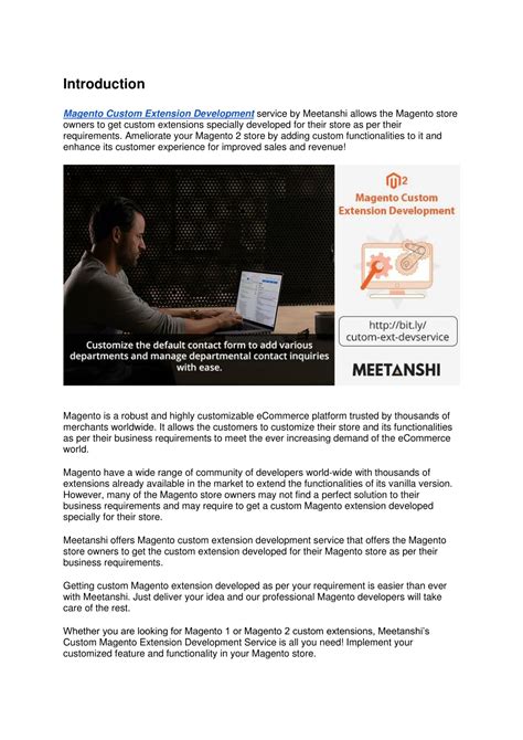 ppt magento custom extension development service powerpoint