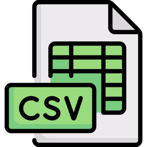 csv special lineal color icon freepik