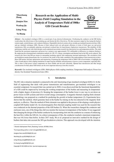 Pdf Research On The Application Of Multi Physics Field Coupling Simulation In The Analysis Of