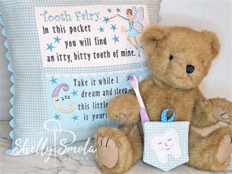 Tooth Fairy Pillow Shelly Smola Designs Machine Embroidery Shelly