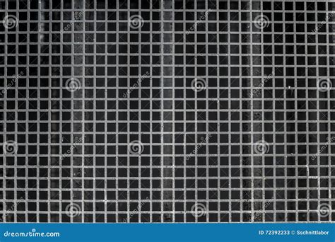 Iron Grid With Quadrangular Pattern Stock Image Image Of Security Production 72392233