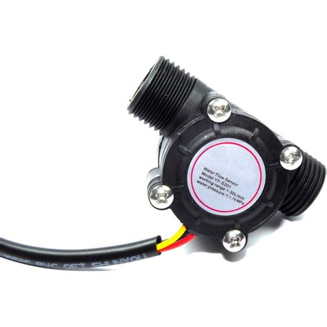 Yf S Water Flow Measurement Sensor With Liter Min Flow Rate Black