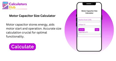 Motor Capacitor Size Calculator Online