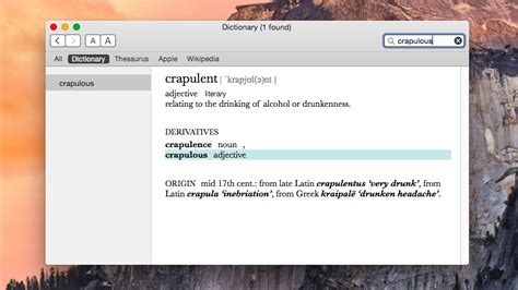 How To Improve The Mac OS X Dictionary TechRadar