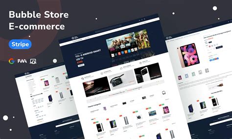 Ecommerce Pwa Stripe Template Bubble