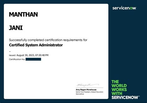 Manthan Jani On Linkedin Servicenow Inputzero Csa Acheivement