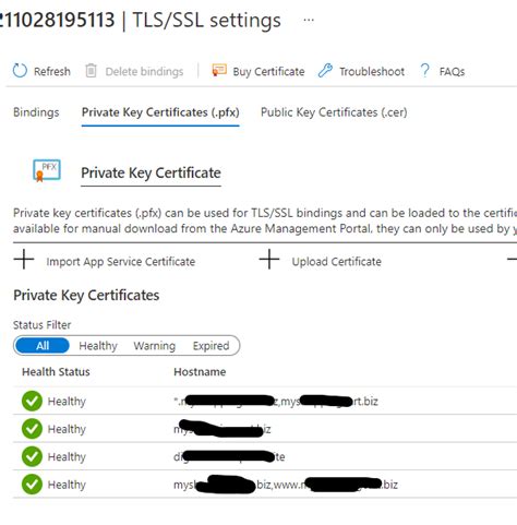 Azure Management Rest Api Delete Certificate Does Not Delelete Despite