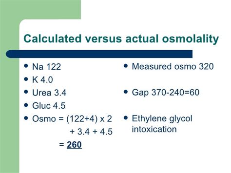 Osmo Serum Calculation At Steven Trinkle Blog
